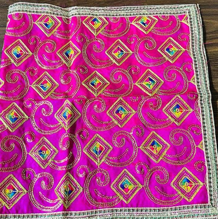 Handmade cloth for puja, placing God Idols in the temple, Diwali pooja ...